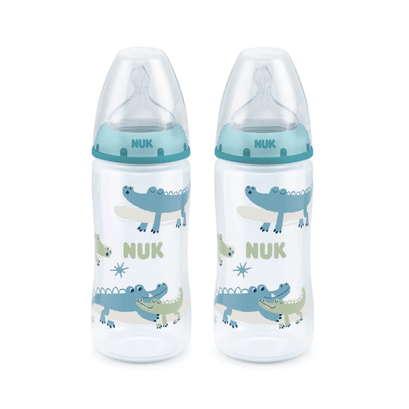 NUK Premium Choice+ Temperature Control Bottle 300ml Twin Pack (Blue ...